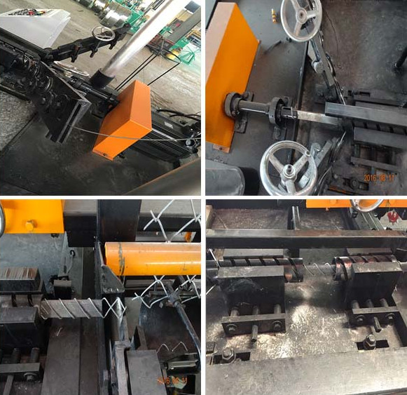 High Speed Plc Full Automatic Chain Link Fence Machine Diamond Wire